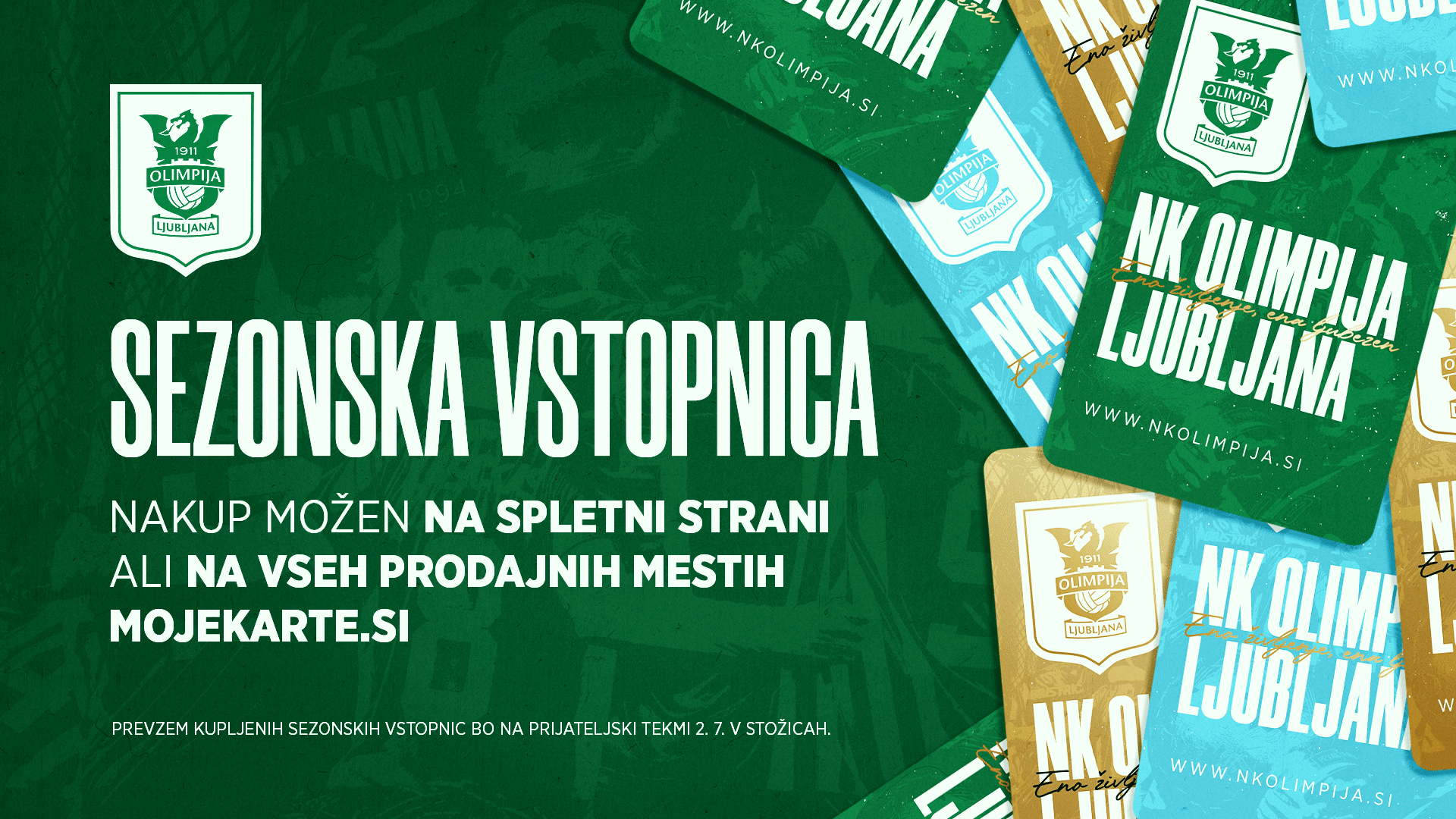 Sezonske vstopnice 2023/2024 - NK Olimpija Ljubljana
